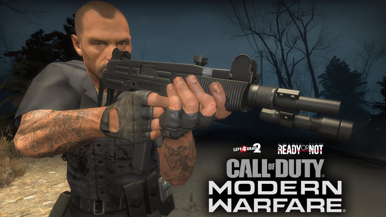 Left 4 Dead 2 Mav's Uzi HQ Modern Warfare 2019 RoN (SMG - Uzi ...