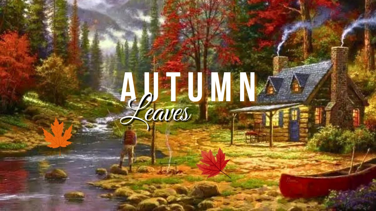 Autumn Ambience with Falling Leaves Relaxing Music - YouTube