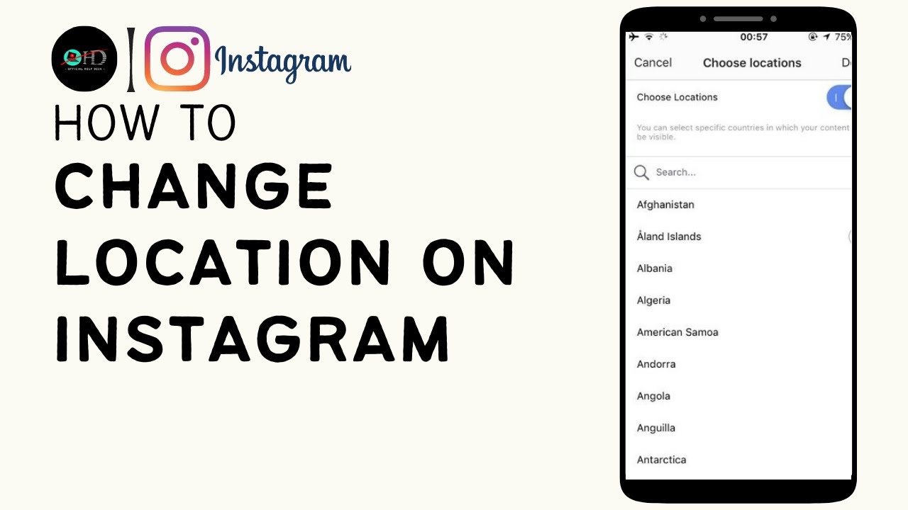 Instagram Tutorial: How to Change Region/Country on Instagram - YouTube