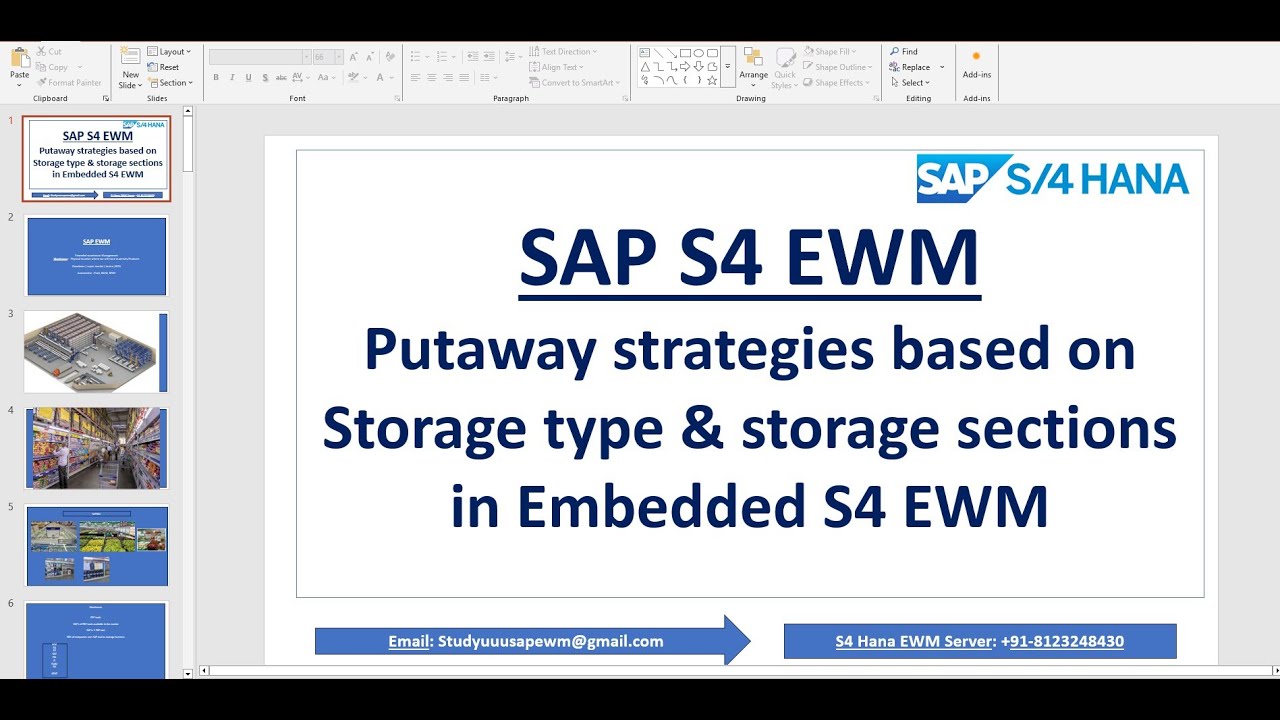SAP EWM -Putaway strategies based on Storage type & storage sections in ...