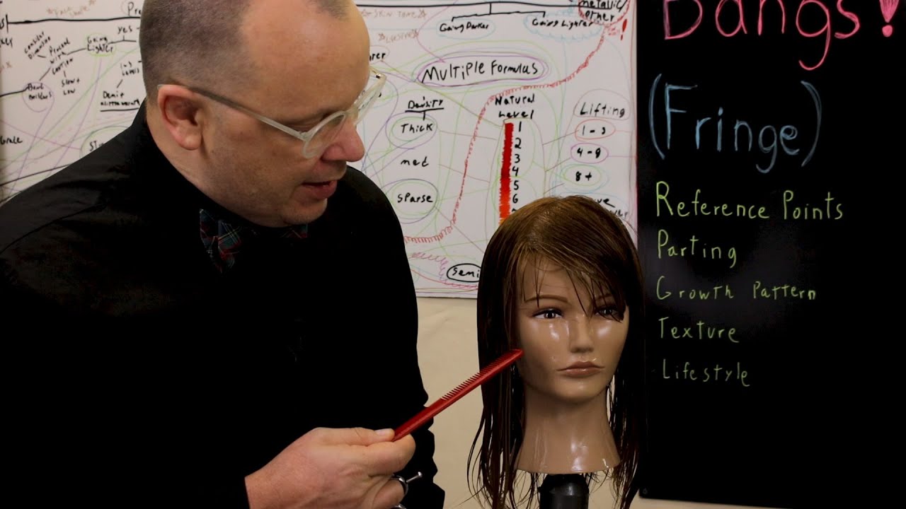 How To Cut Face Framing Layers - YouTube