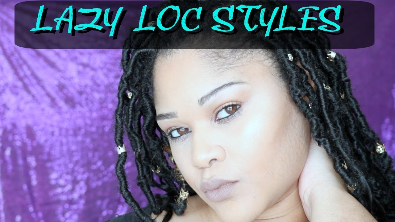HOW TO: VERY LAZY LOC STYLES| #ASHKATEER - YouTube