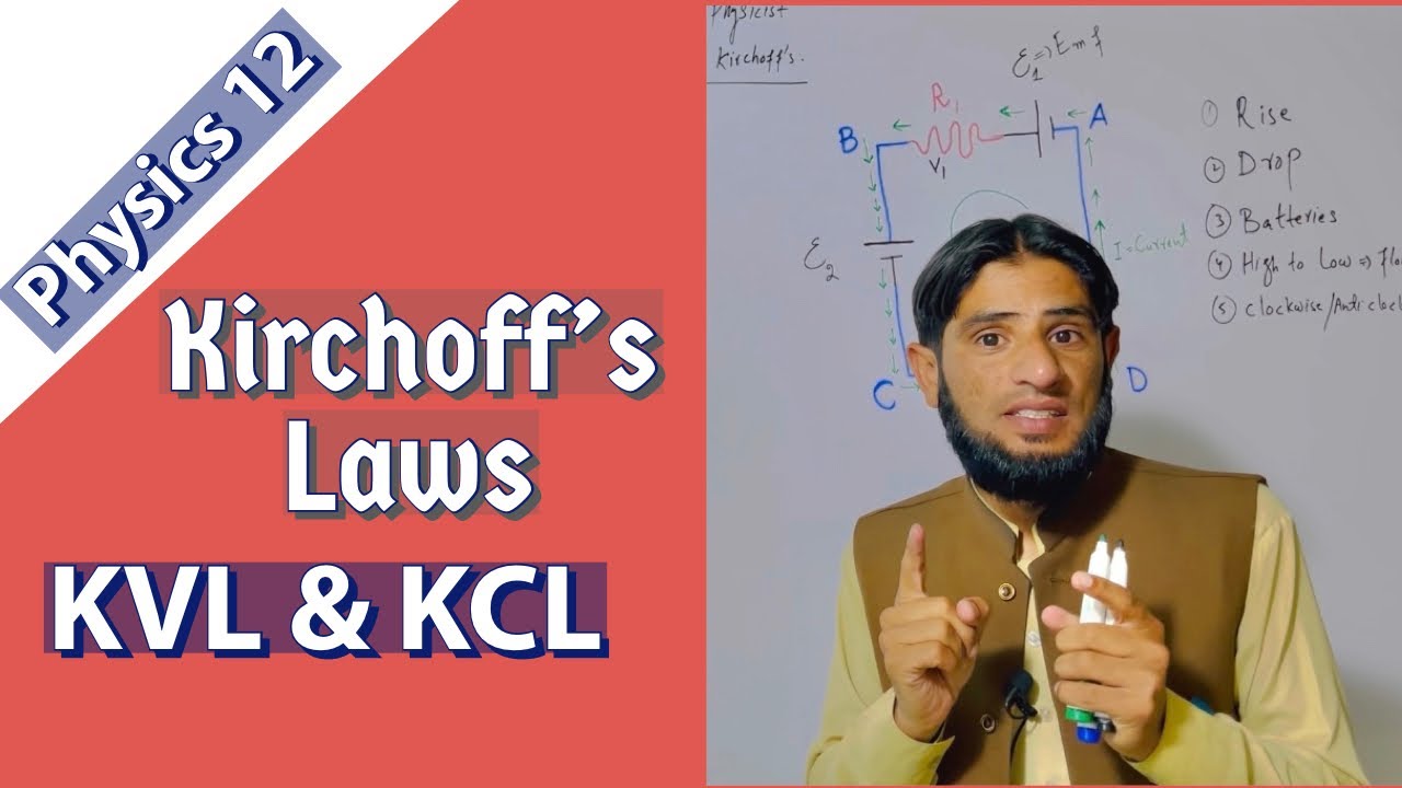 Kirchoff’s Laws KVL , KCL & Ohm’s Law Physics 12 - YouTube