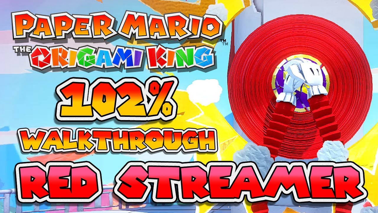 Paper Mario The Origami King Walkthrough #1: Red Streamer Area [NO ...
