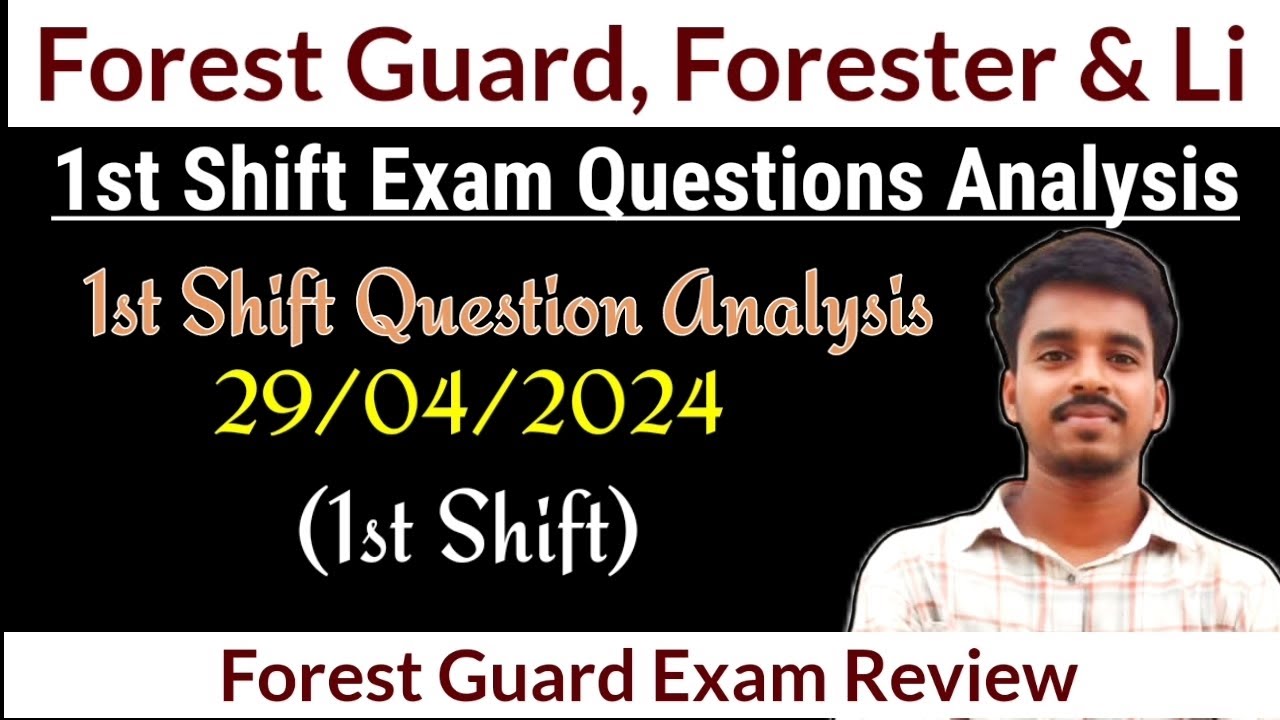 Forest Guard 1st Shift Questions Discussion //OSSSC Forest Guard 1 ...