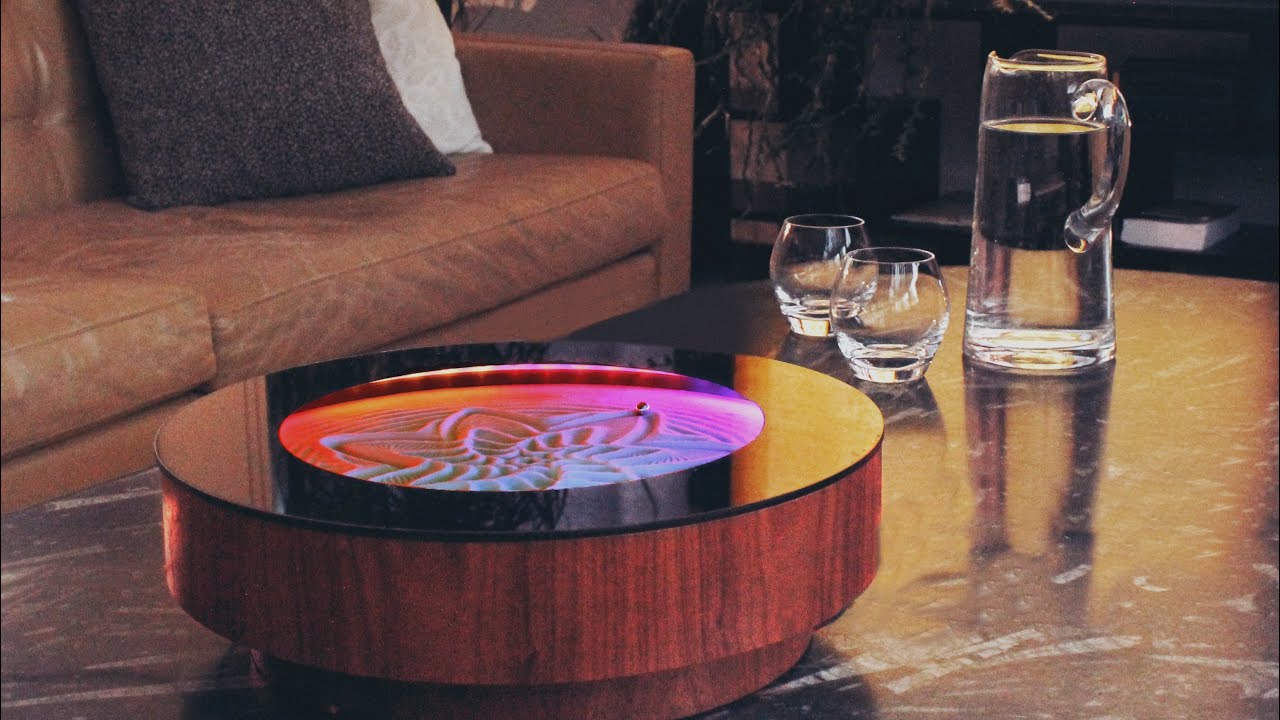Sisyphus Table creating memorizing patterns in 4K - YouTube