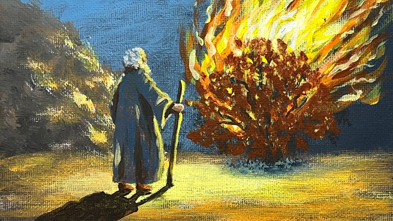 LOOSE figure painting FLAMES FIRE painting FREE traceable - YouTube