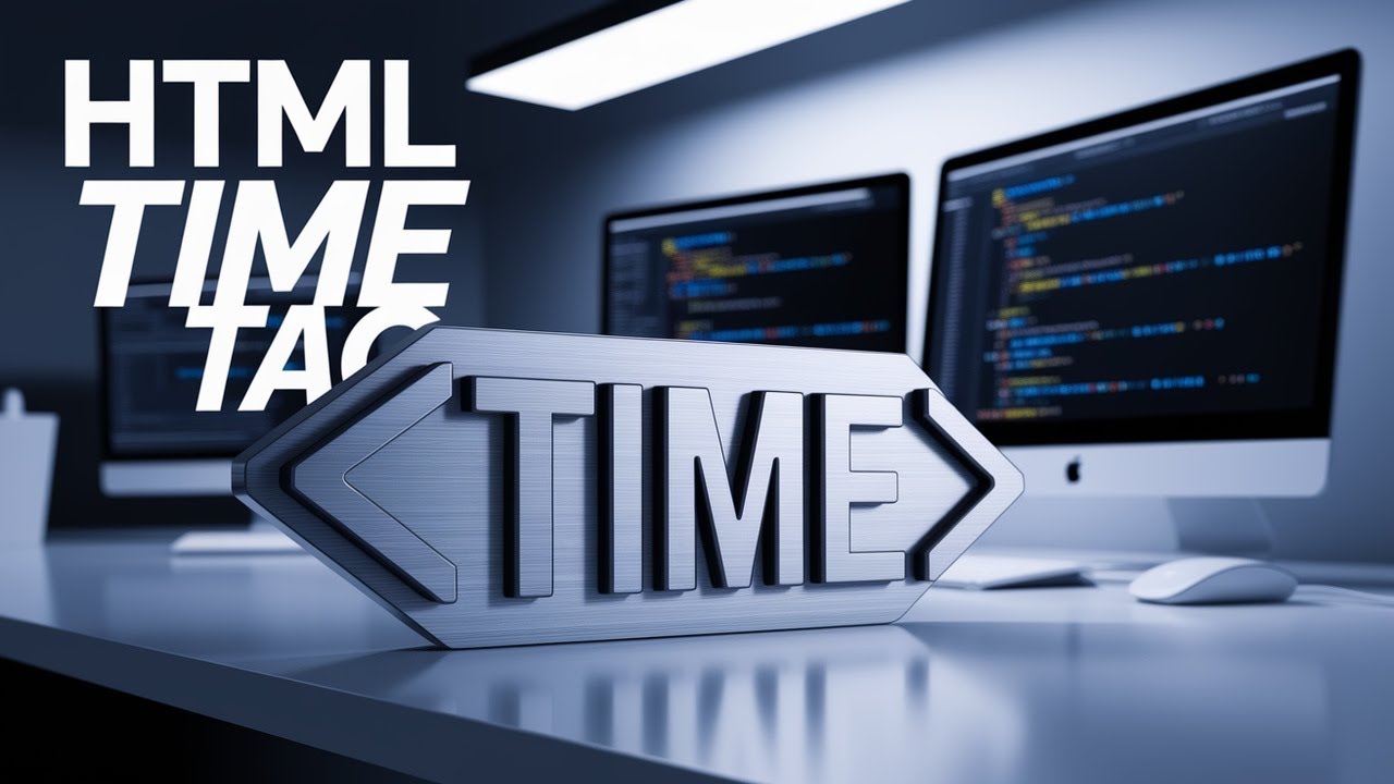 How to use time tag in html language - YouTube