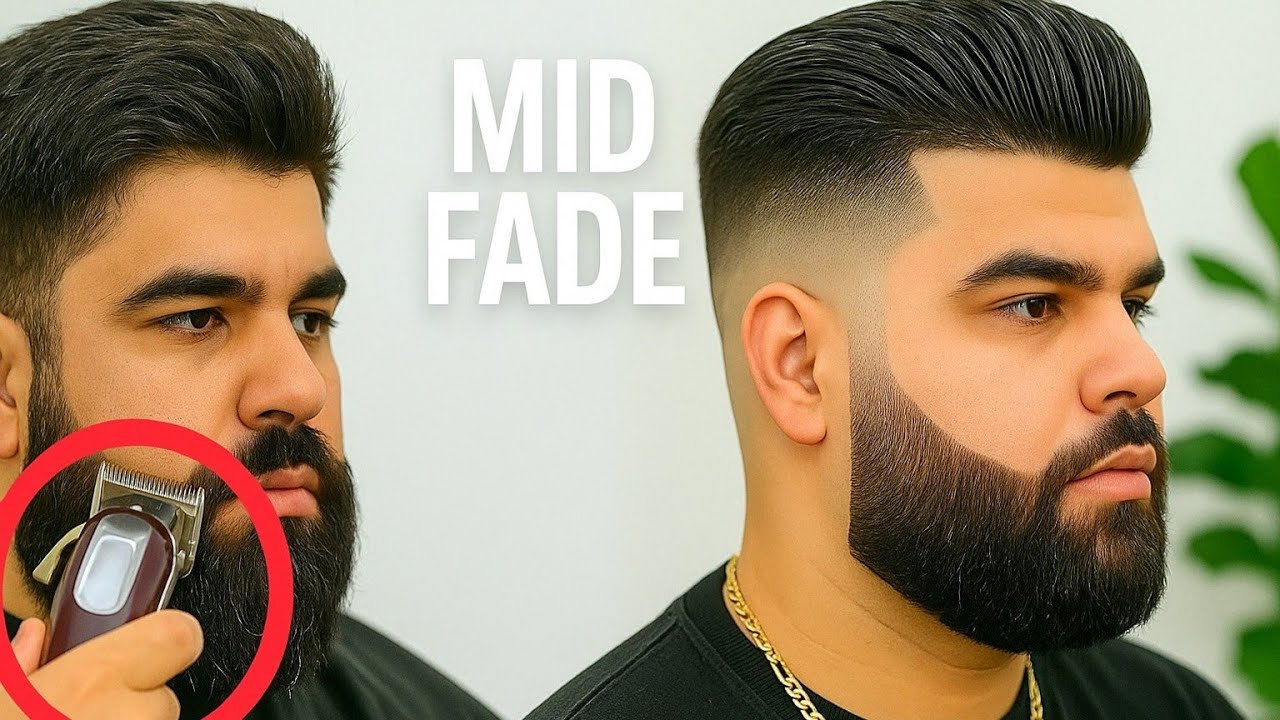 How to Cut a Perfect Mid Fade - Tutorial for Beginners - YouTube