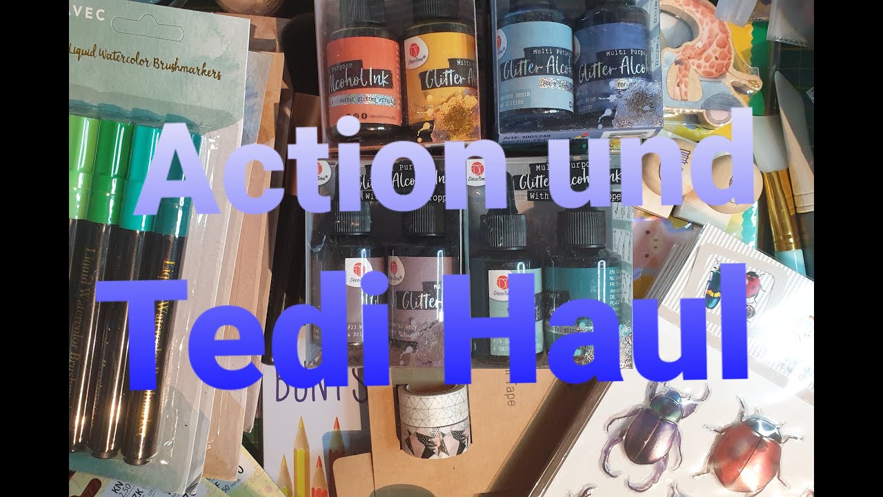 Haul Action und Tedi / neue Alkohol Inks / neue Sticker / neues ...