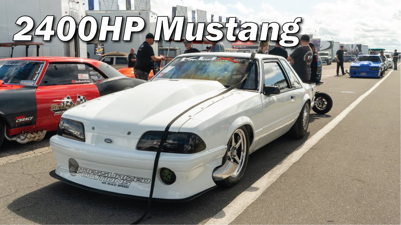 2400HP Single Turbo Fox Body Mustang | White Riot | X275 - YouTube