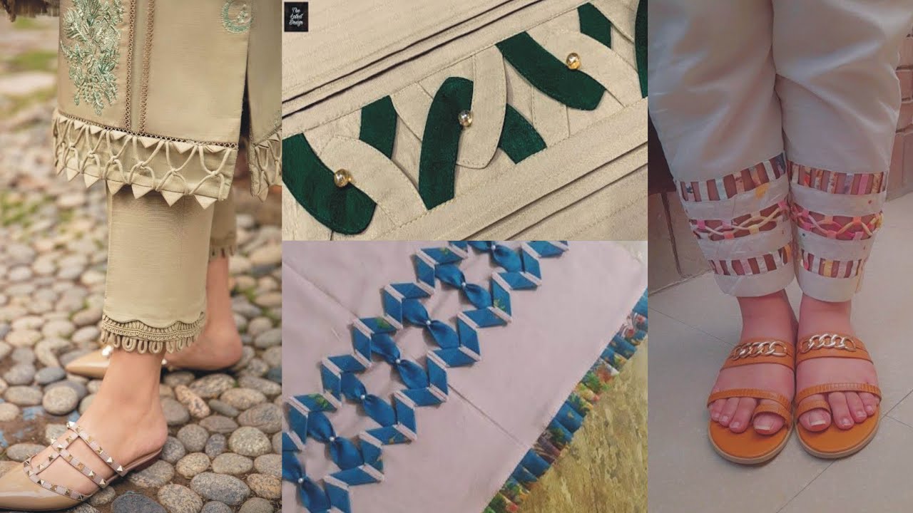 Beautiful Summer Poncha & Trouser Design Ideas | Pintex Poncha Design ...