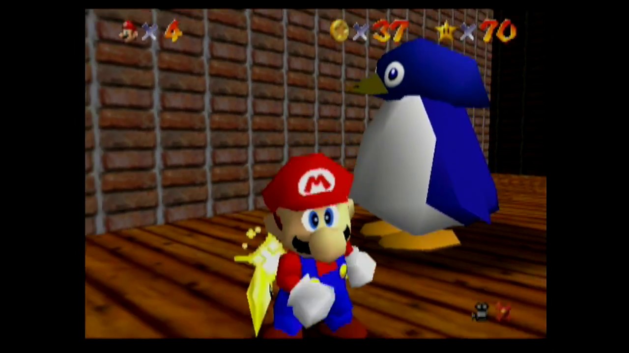 Super Mario 64: Cool Cool Mountain (Big Penguin Race) - YouTube