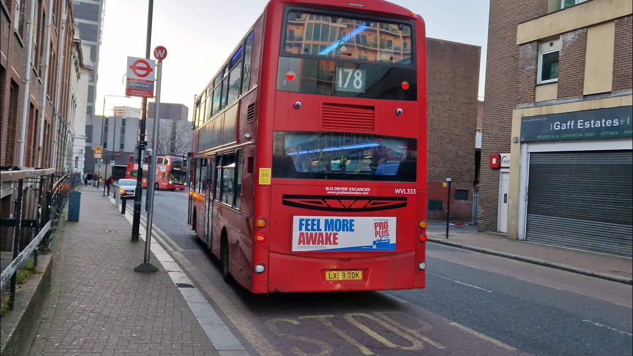 Go-Ahead London WVL333 LX59DDK Bus Route 178 - YouTube