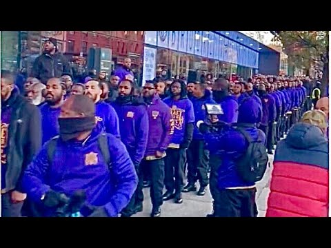 Kyrie Irving’s Army in NYC to protect him - YouTube