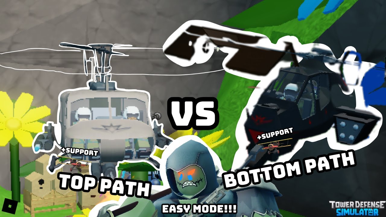One Top Path VS Bottom Path Pursuit!!! *Easy Mode* (TDS) - YouTube