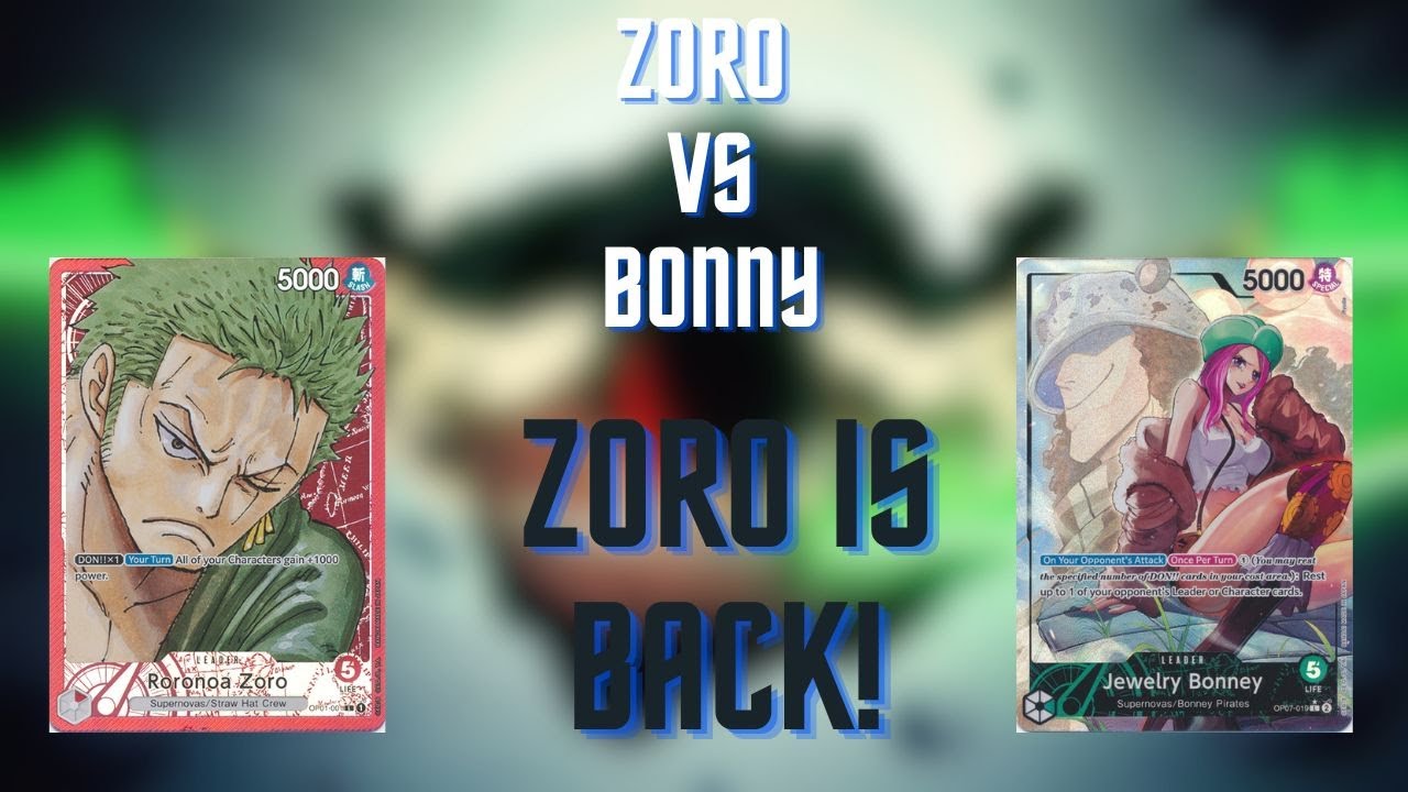 OP08 Animal Zoro Vs Bonny One Piece TCG Zoro Is Back! - YouTube