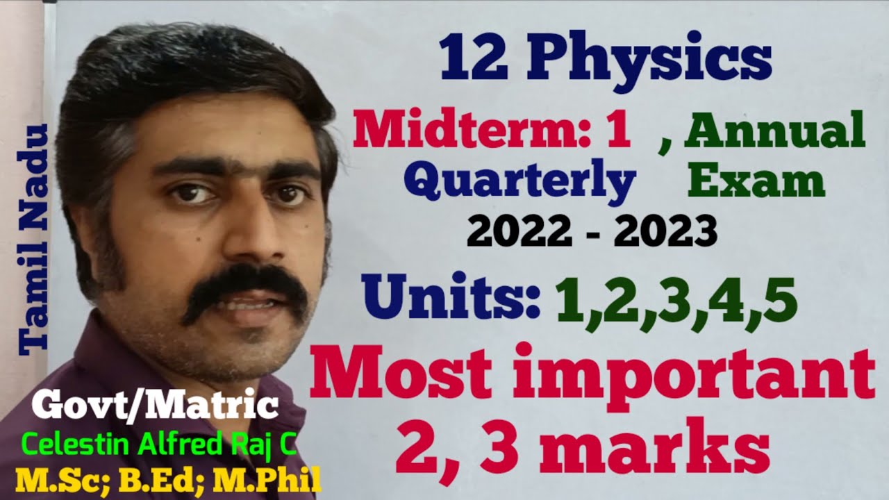 12 Physics|important 2,3 marks|Volume 1|Annual Exam|midterm|sky physics - YouTube