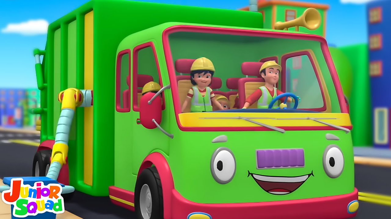 Axlat Yuk Mashinasida G'ildiraklar Animatsion Transport Video + Bolalar ...