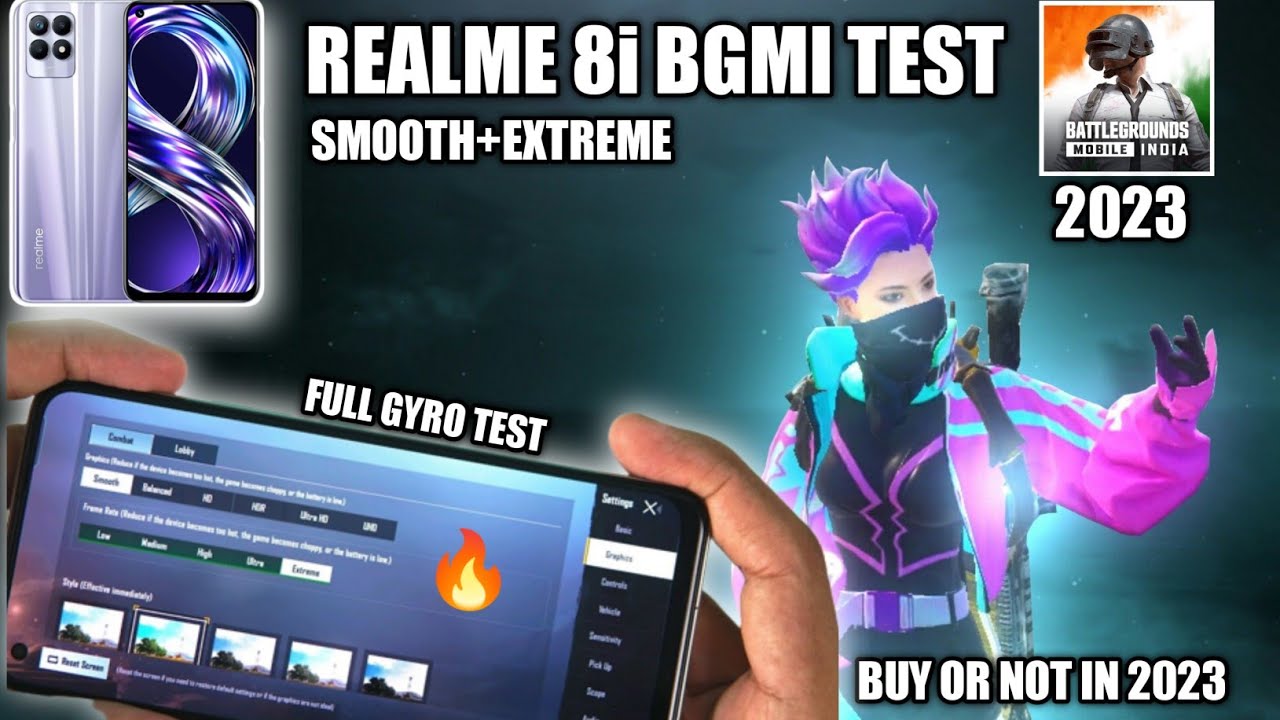 Realme 8i BGMi Test 2023 | BGMi Test In Realme 8i | Realme 8i ...