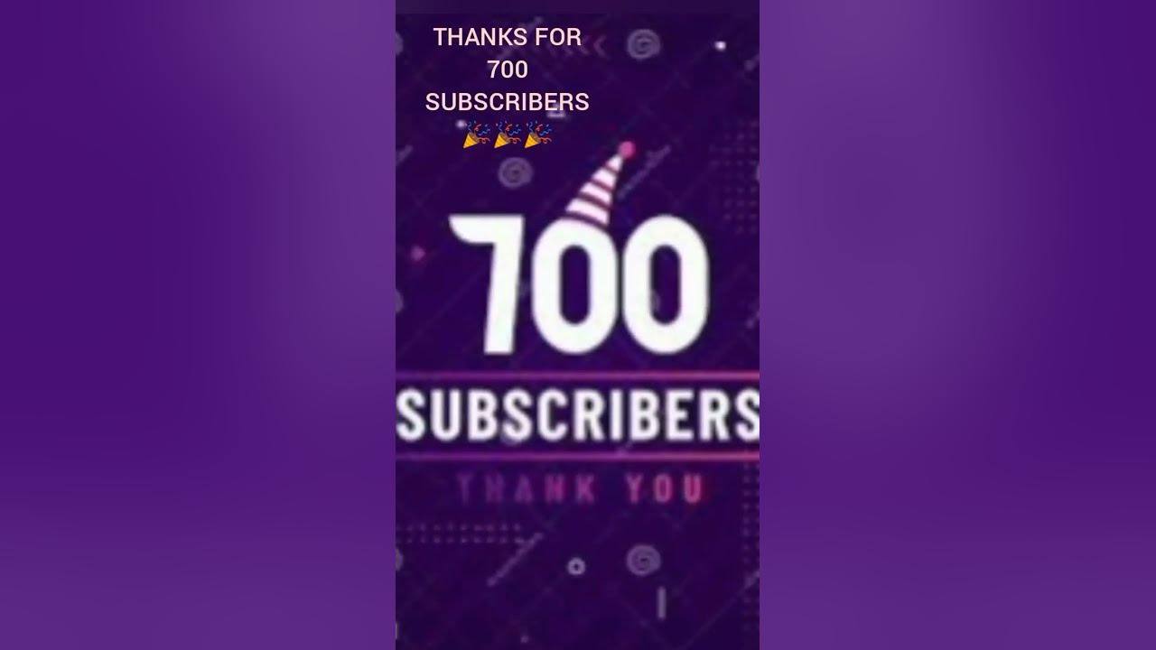 Thanks For 700 Subscribers ππππ Viral Shortvideo Subscribers Youtube
