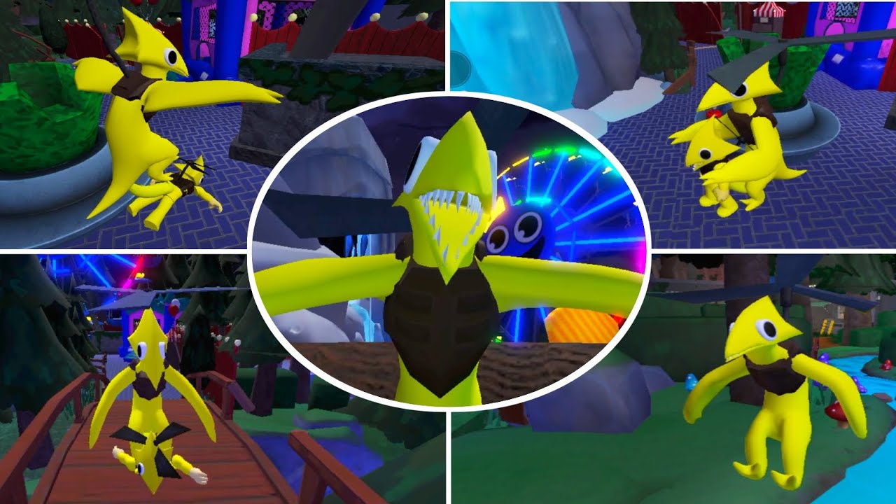 Rainbow Friends Chapter 2 Yellow Monster Jumpscares - YouTube