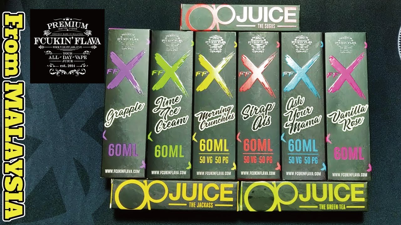【VAPE】リキッドレビュー Fcukin' Flava -O.P. Juice & FFX from Malaysia - YouTube