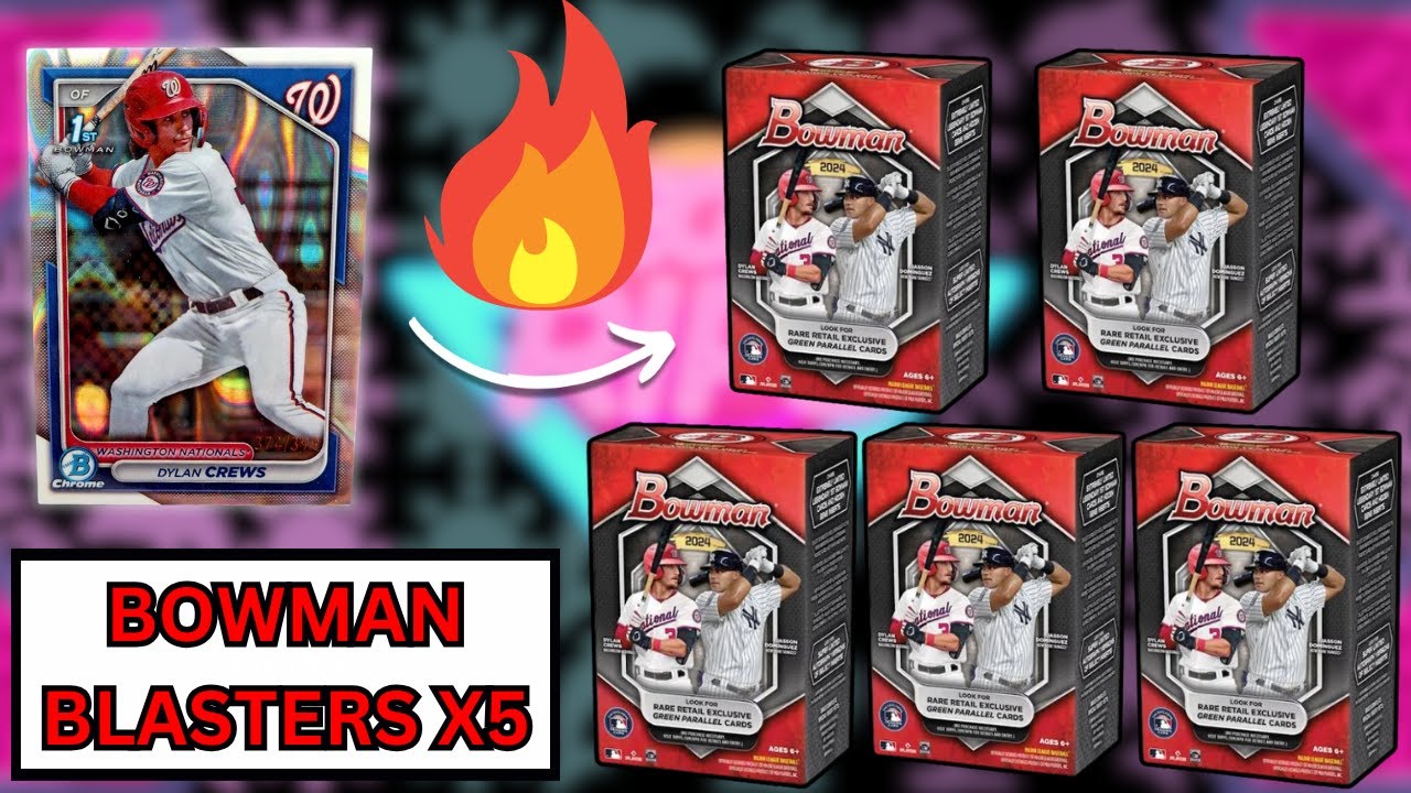 LOADED! 2024 Bowman Baseball Blaster Box Review! - YouTube