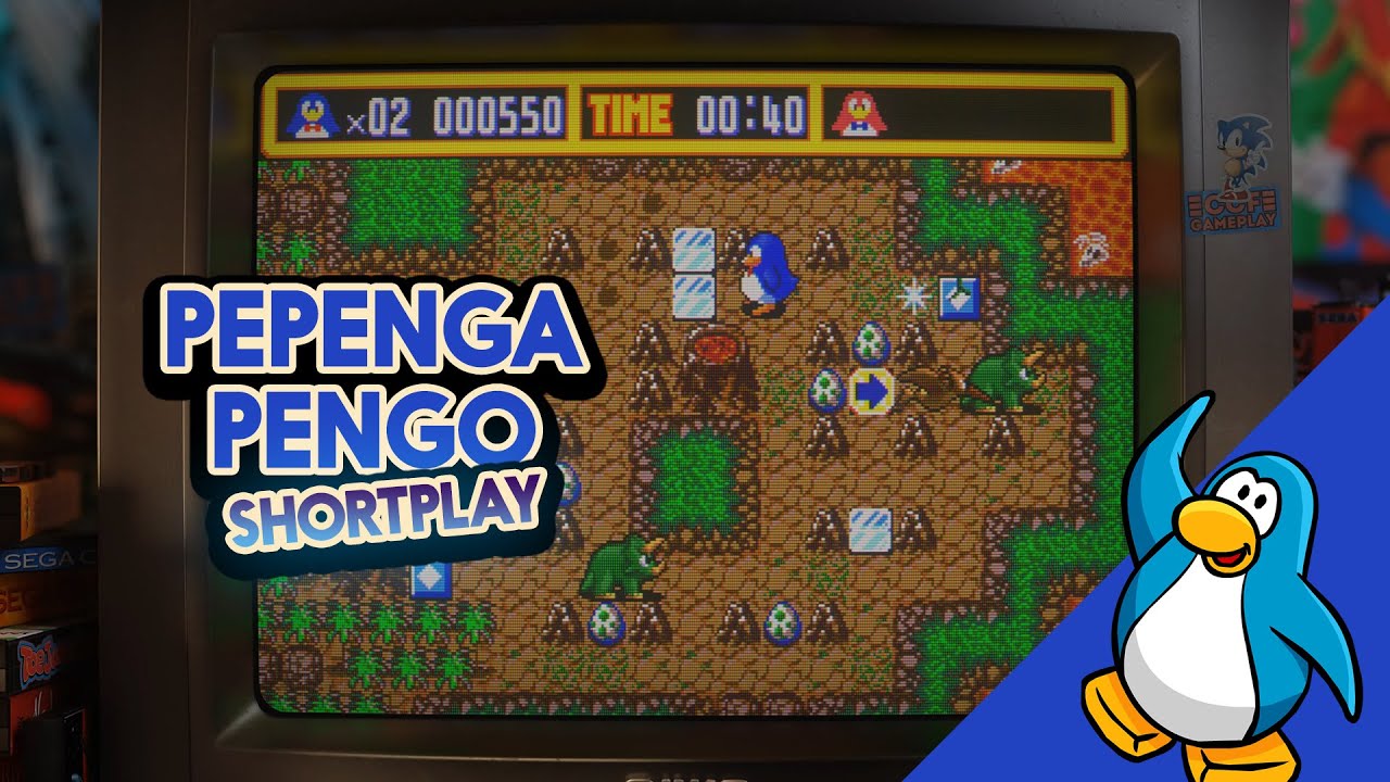 Pepenga Pengo | 1995 | Guide Pengo Through Mazes! | Sega Genesis - YouTube