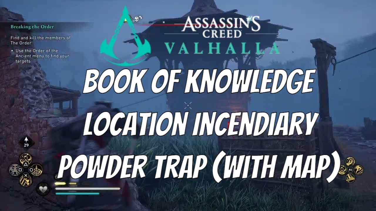 Assassin Creed Valhalla - Book of knowledge Location Incendiary Powder ...