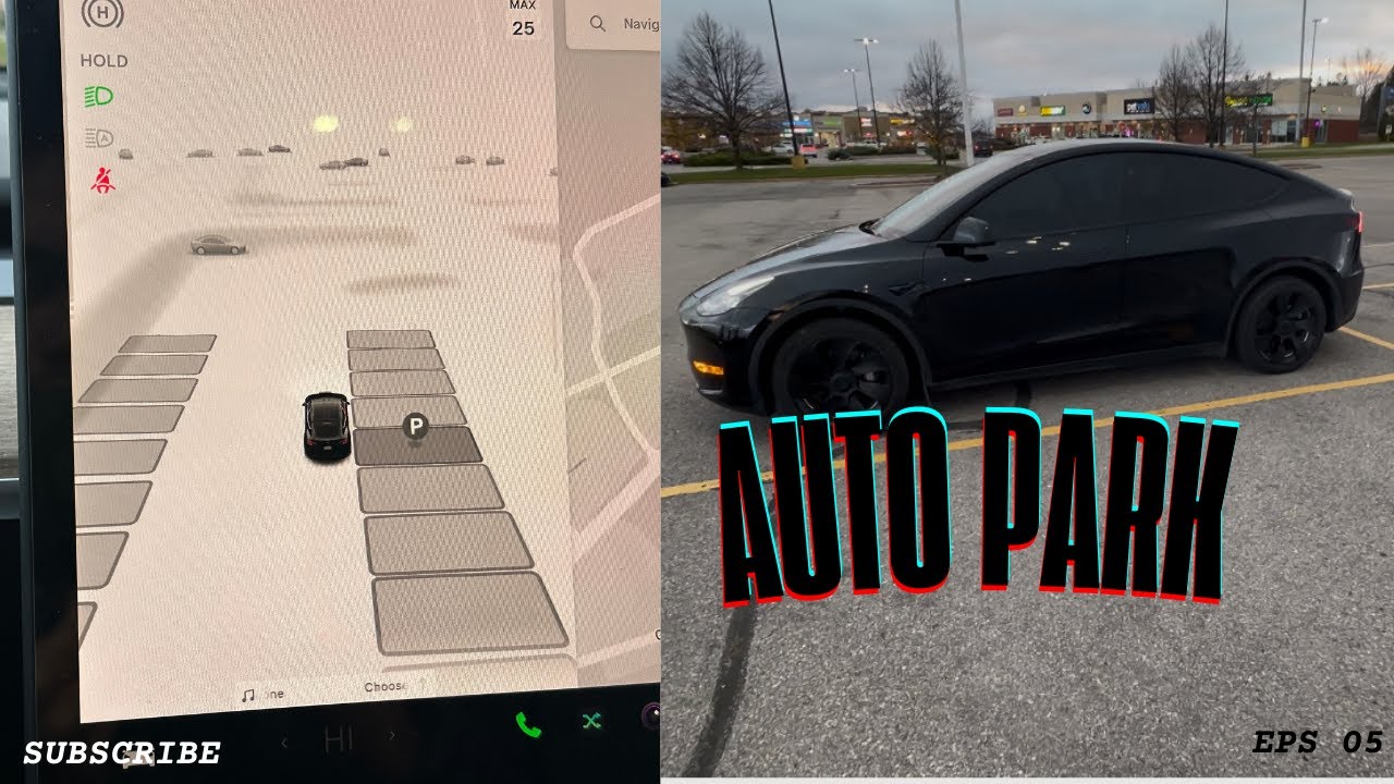Tesla Model Y Auto-Park Demo | Eps:05 | Drive POV - YouTube