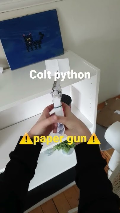 paper colt python #nerf #papercraft #thewalkingdead #gun - YouTube
