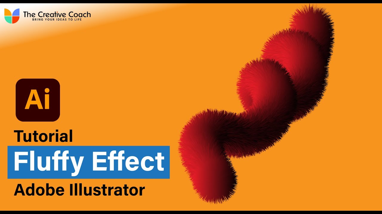 Fluffy Effect | Adobe Illustrator | Graphic Design Tutorial - YouTube
