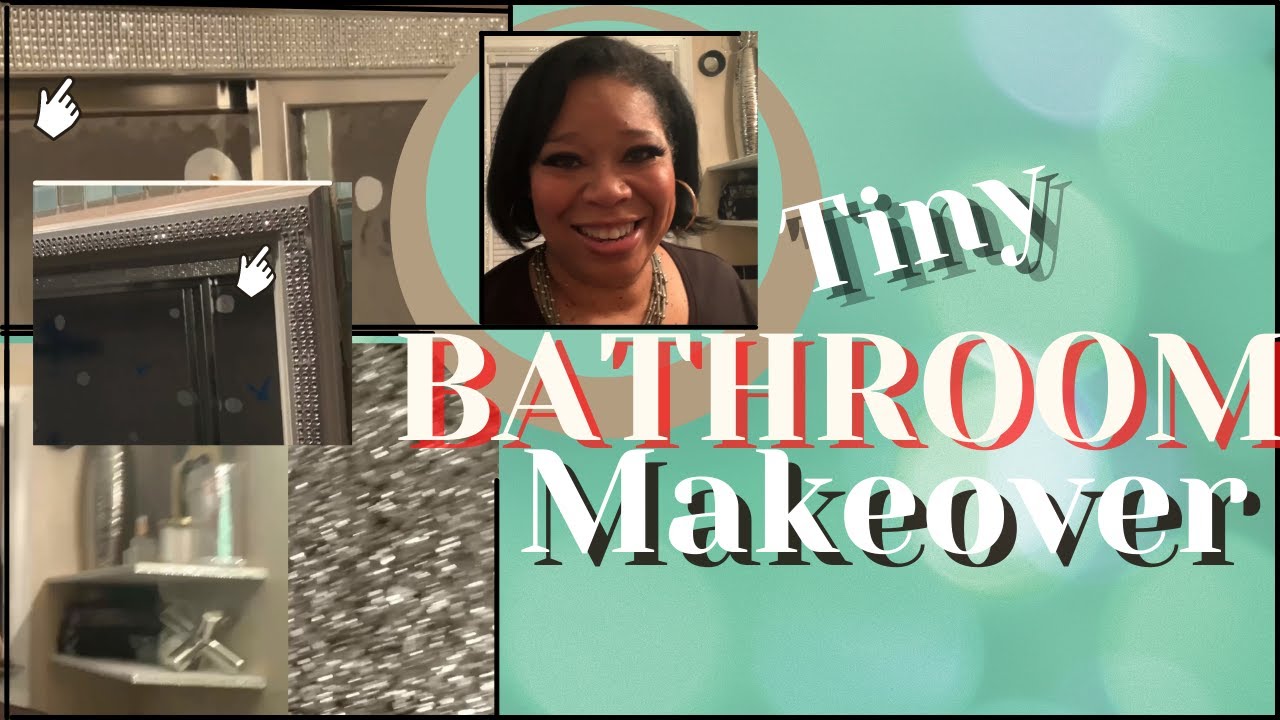 Tiny Bathroom Makeover Part 2 - YouTube