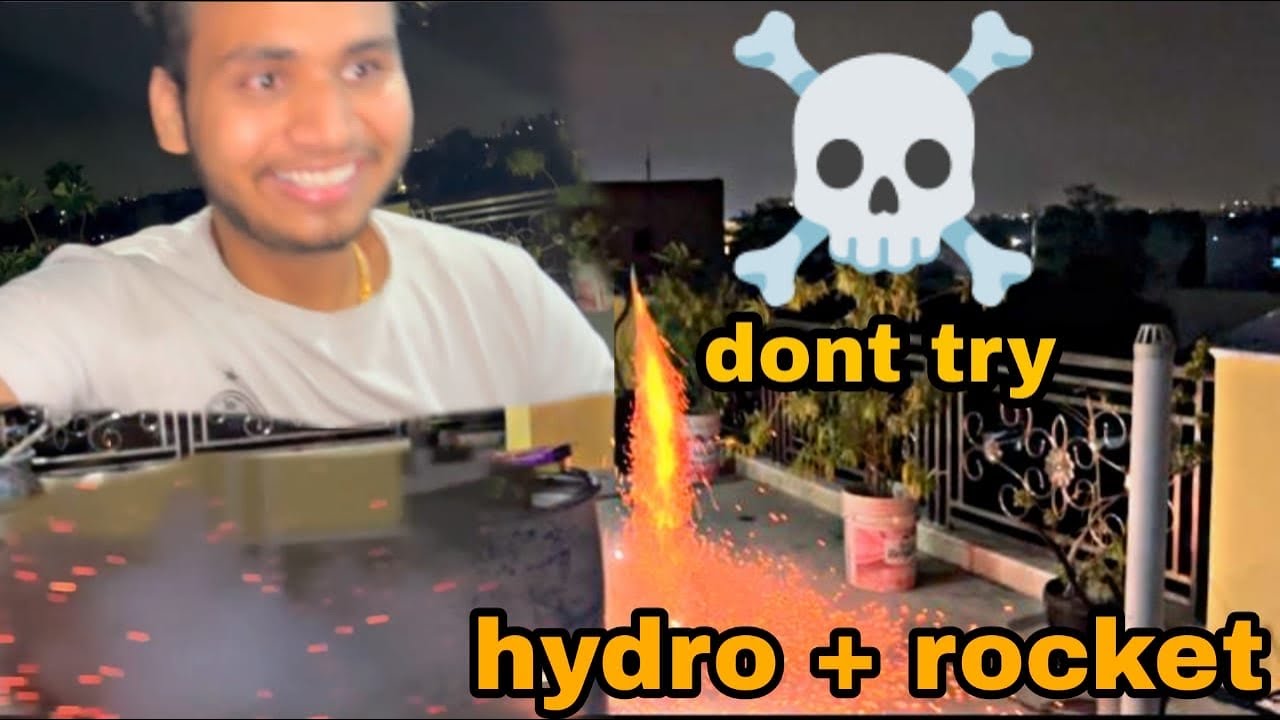 rocket crash experiment fail | rocket Ghus Gya Police k Ghr m😨 |ab ky ...