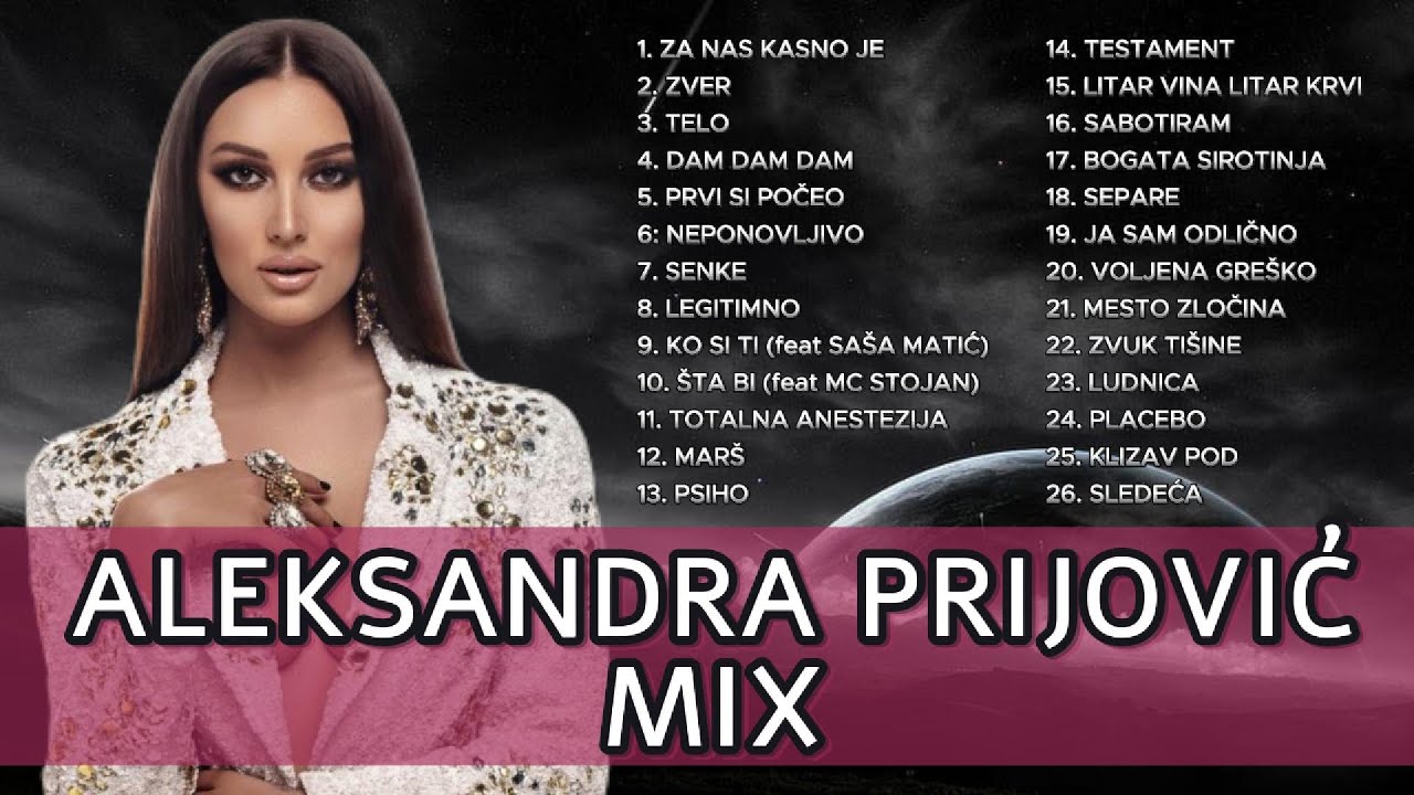NAJVEĆI HITOVI ALEKSANDRE PRIJOVIC - MIX PESAMA - YouTube Music