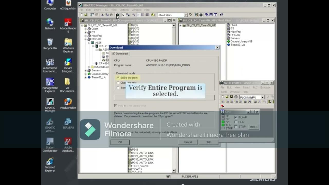 17 Starting PLCSIM || Simatic PCS7 || Simatic Manager PCS 7 Tutorial ...