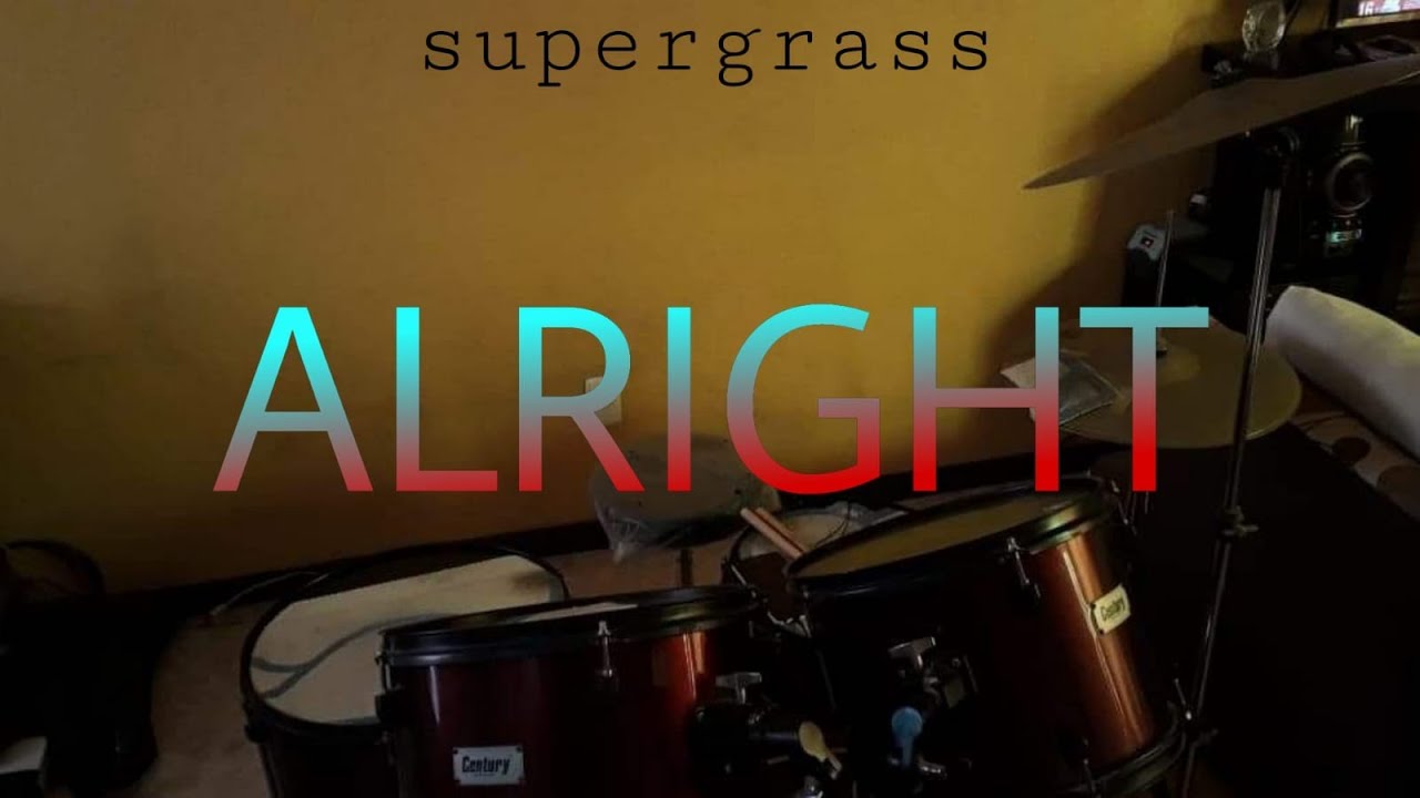 Supergrass - Alright - Drum Cover - YouTube