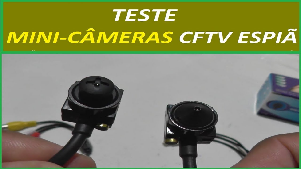 TESTE DAS MINI-CÂMERAS CFTV ESPIÃ #232 - YouTube