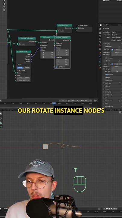 Geonode Hack to Make Object follow Curve! #b3d #blender3d - YouTube