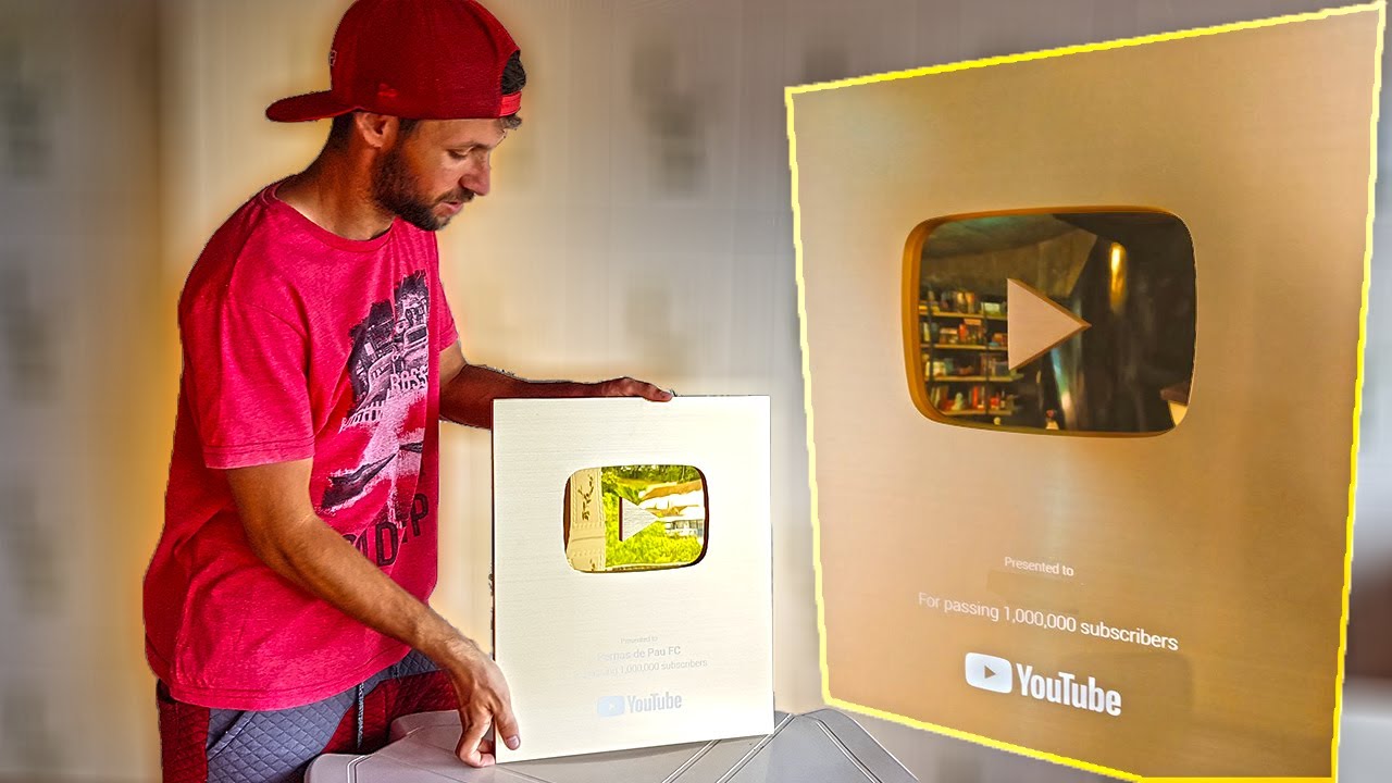 Chegou A Nossa Placa De 1 MilhÃo De Inscritos Unboxing Youtube