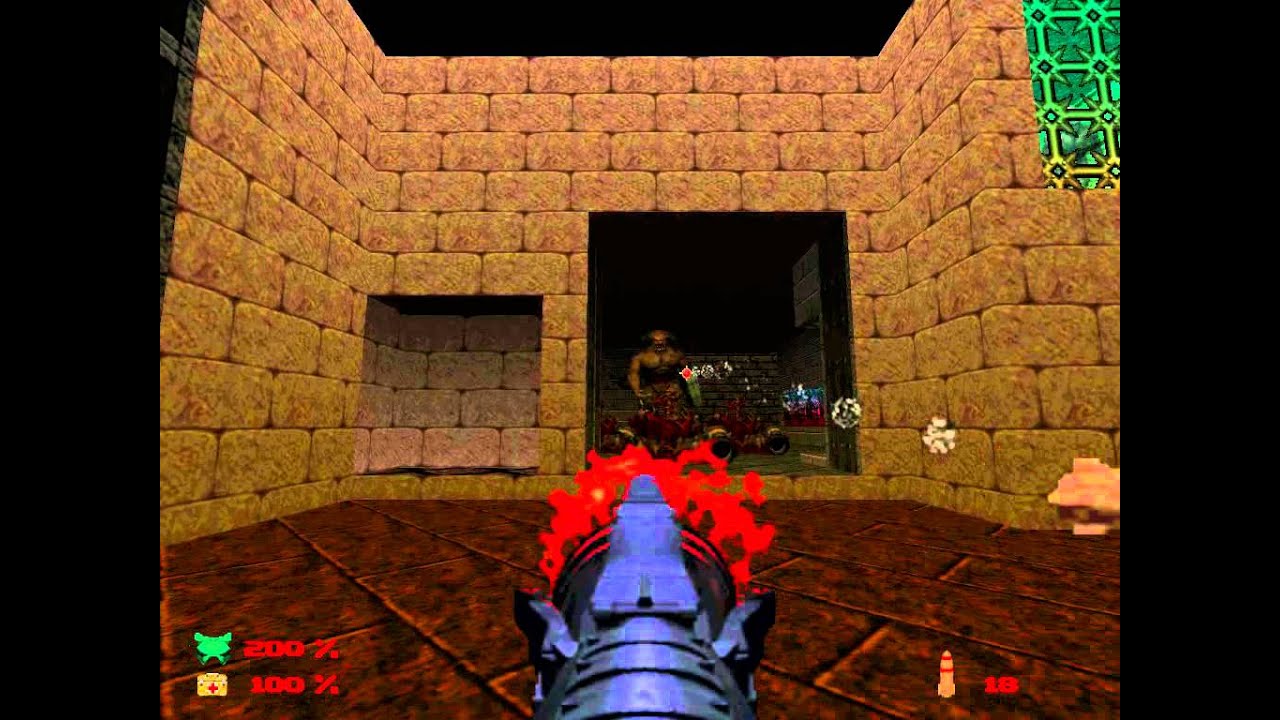 Doom 64 Custom Map: The Hunted - YouTube