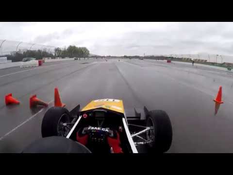 UVic Formula SAE Michigan 2018 Autocross Best Runs Rain Peter de ...