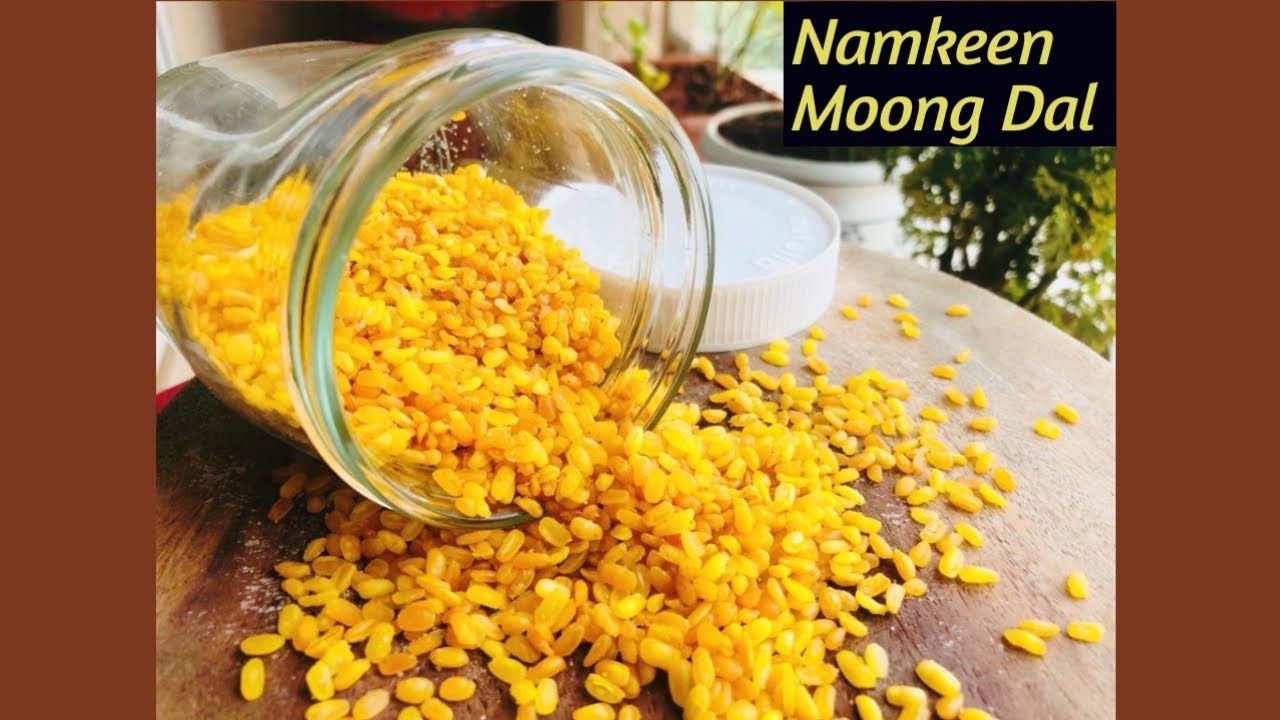 CRISPY NAMKEEN MOONG DAL | MOONG DAL RECIPE | CRISPY SNACK | घर पर ...