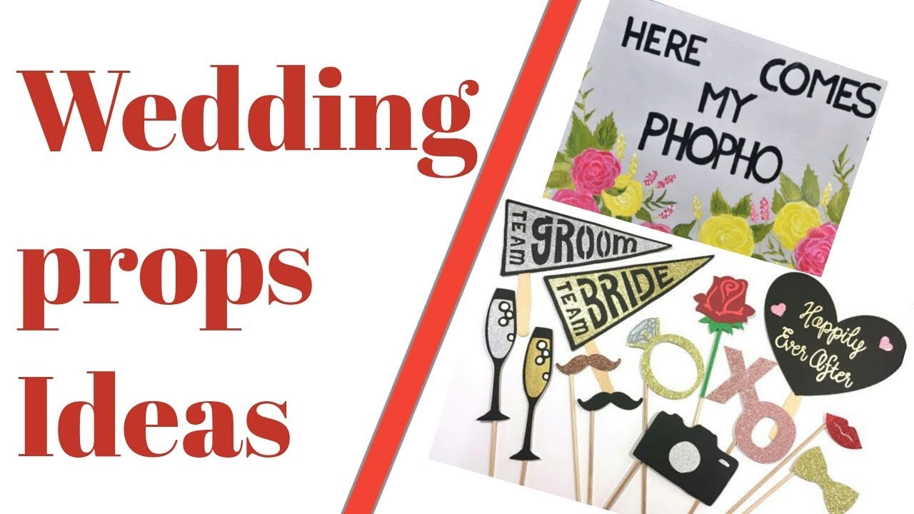 How to make Wedding props at home || DIY wedding props idea || Easy and ...