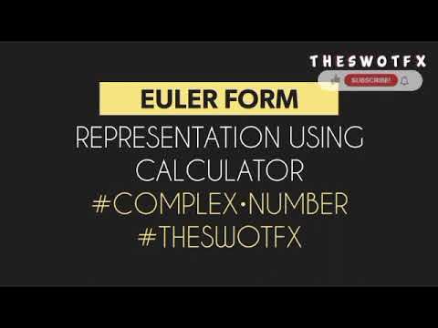 EULER FORM REPRESENTATION USING CALCULATOR #complexnumbers #eulerform #polarform #calculator # ...