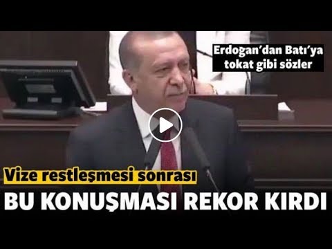 Vize Restleşmesi Sonunda Reis'in Bu Konuşması Rekor Kırdı