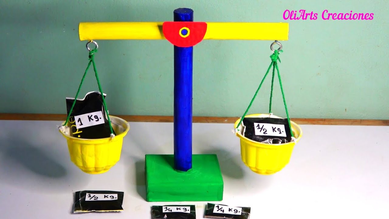 Como hacer una BALANZA CASERA con reciclaje / proyectos caseros / scale ...