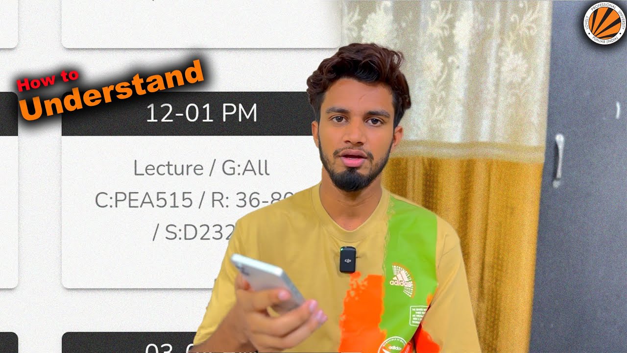 LPU Time Table Available | Class Time, Room No & Course Code - YouTube