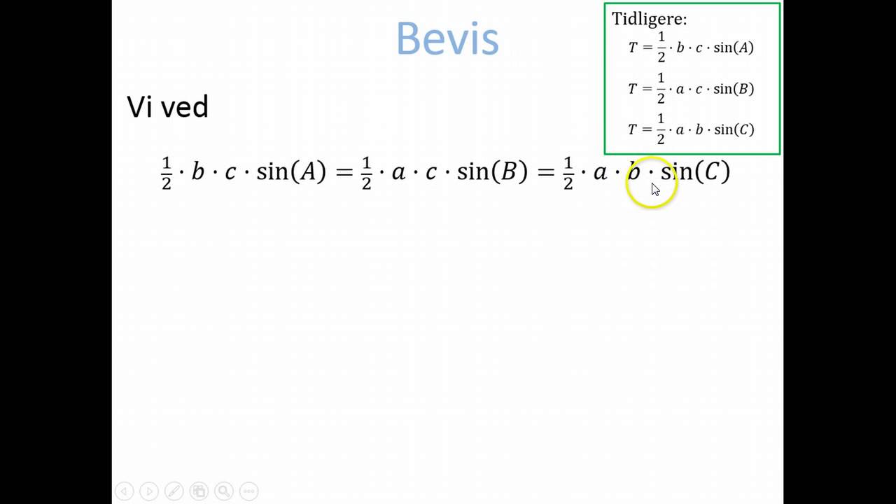 Trigonometri - Bevis: Sinusrelationerne - YouTube